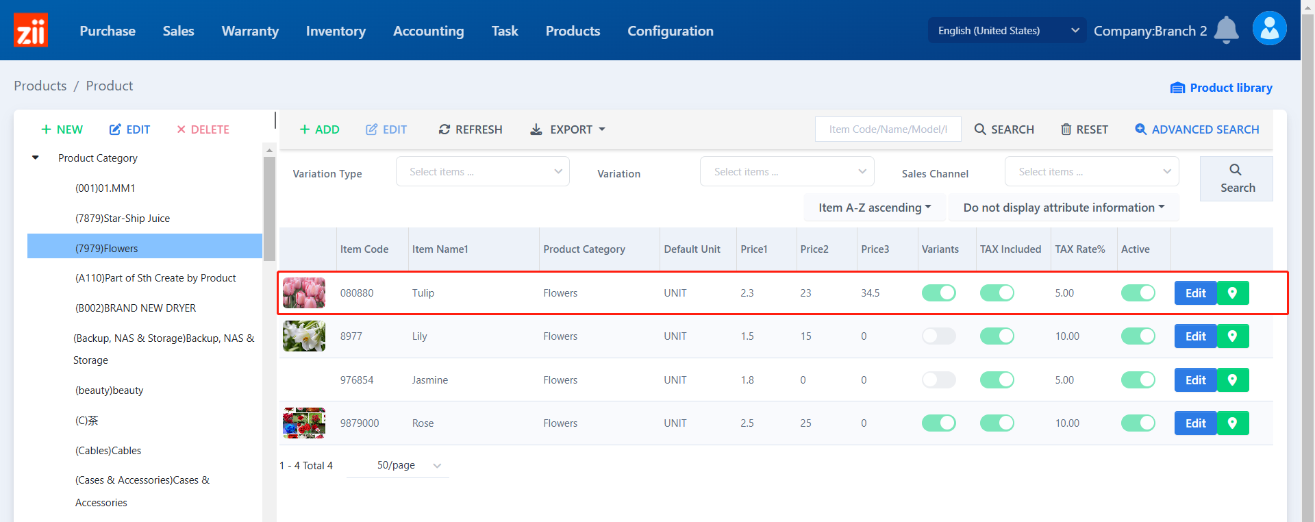 ZiiPSI–How to Make an Item Show on POS Panel – Zii Help Center